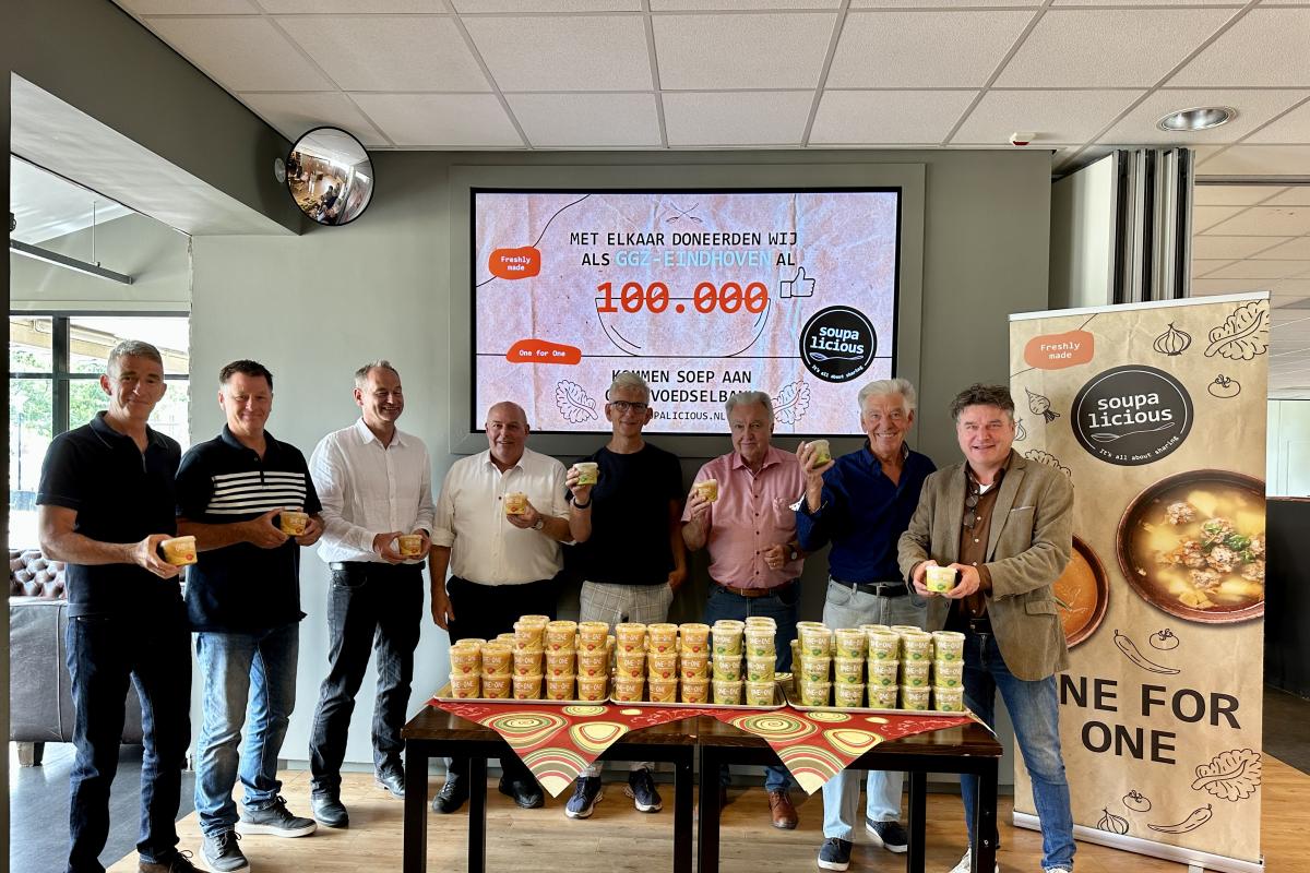 GGzE doneert 100.000 kommen soep aan Voedselbank Eindhoven | GGzE